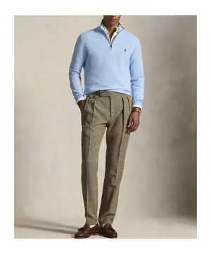Polo Ralph Lauren Half-zip Mock Neck Sweatshirt - Blue