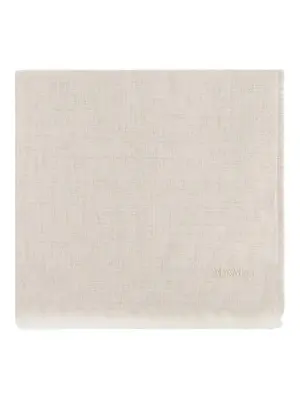 Max Mara Monogram Wool Stole - Beige