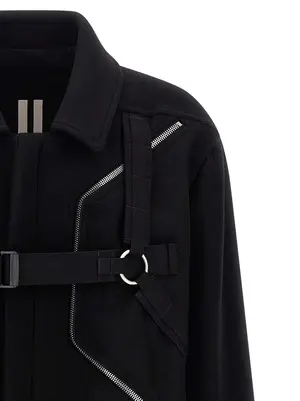 Rick Owens Blixa Jumbo Mac Zipped Coat