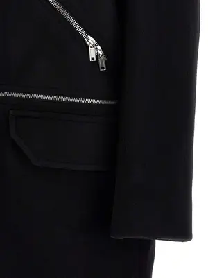 Rick Owens Blixa Jumbo Mac Zipped Coat