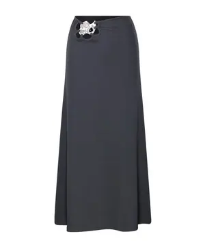 Christopher Esber Trio Stone Elasticated Waistband Maxi Skirt