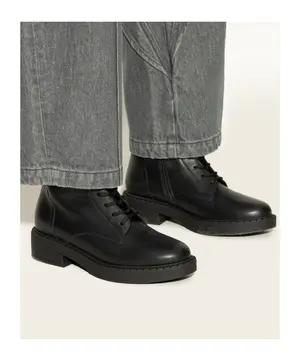 Furla Lace-up Ankle Boots With Buckle Detail