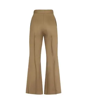 VIVIENNE WESTWOOD Pleated Flared Pants - Brown