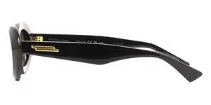 Bottega Veneta Oval Frame Sunglasses - Black