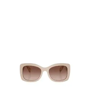 Prada Square Frame Sunglasses - Nude