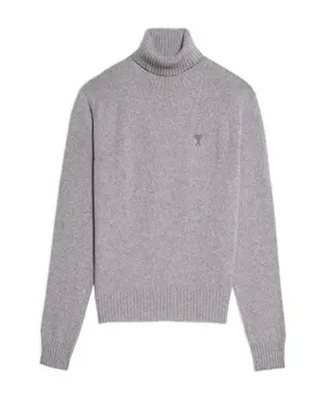 AMI Paris De Coeur Cashmere Turtleneck Sweater
