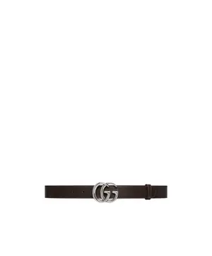 Gucci Logo Plaque Belt - Brown