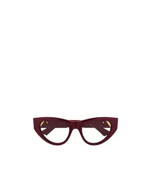 Bottega Veneta Cat Eye Frame Eyeglasses - Red