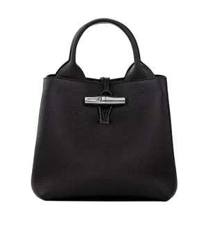 Longchamp Le Roseau S Top Handle Bag - Black