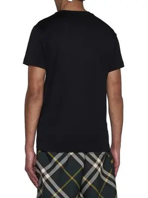 Burberry Logo Embroidered Crewneck T-shirt