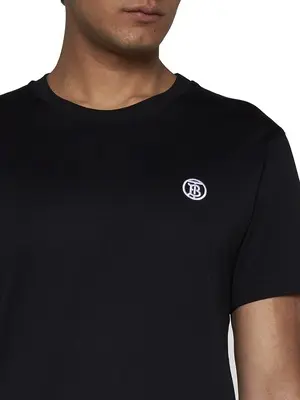 Burberry Logo Embroidered Crewneck T-shirt