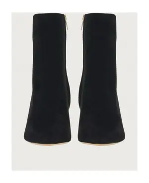 FERRAGAMO 70mm Pointed Toe Zip Up Ankle Boots - Black