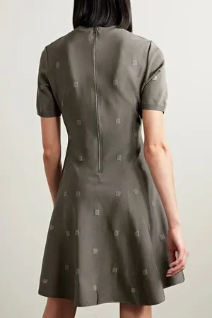 Givenchy 4g Jacquard Flared Minidress