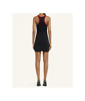 COURREGES Racerback Sleeveless Mini Dress With Ac Logo