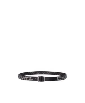 LEMAIRE Studded Buckled Rio Belt - Black