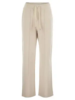 Max Mara Wide Leg Trousers With Drawstring Closure