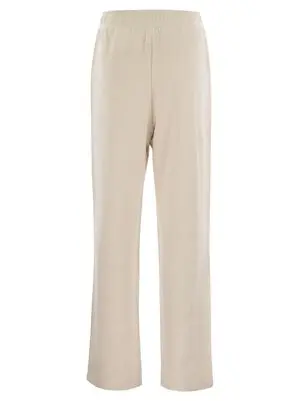 Max Mara Wide Leg Trousers With Drawstring Closure