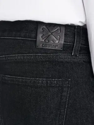 Off-White Logo Jeans - Black