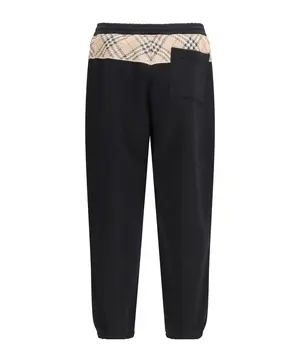Burberry Check Detail Jogging Trousers