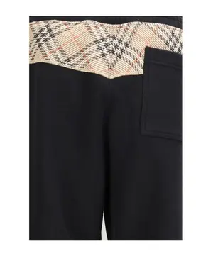 Burberry Check Detail Jogging Trousers