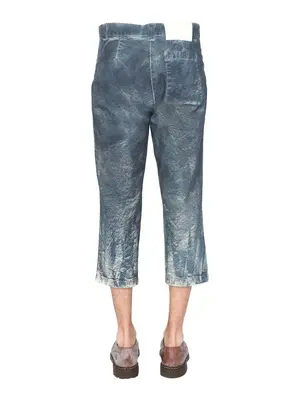Sunnei Cropped Straight Pants - Gray
