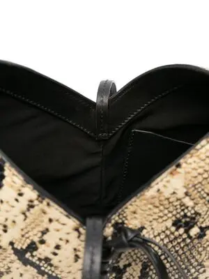 Isabel Marant Étoile Snakeskin-print Drawstring Tote Bag
