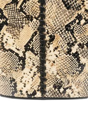 Isabel Marant Étoile Snakeskin-print Drawstring Tote Bag