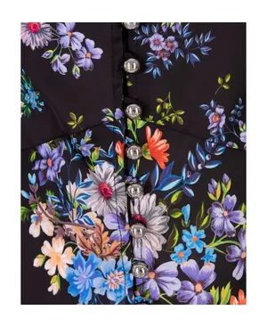 Rabanne Floral Print V-neck Blouse