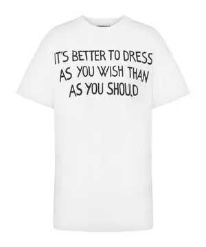 Moschino Slogan Print T-shirt
