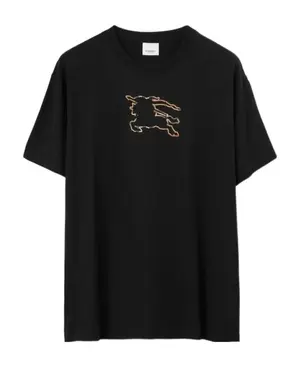 Burberry Ekd Printed Crewneck T-shirt - Black