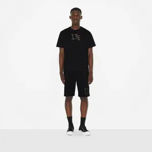 Burberry Ekd Printed Crewneck T-shirt - Black