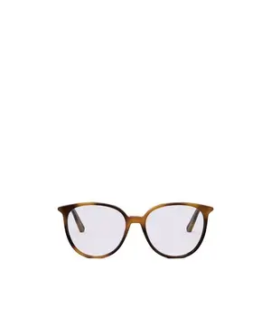 Dior Round Frame Glasses - White