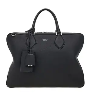 FERRAGAMO Leather Tote Bag - Black