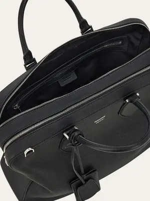 FERRAGAMO Leather Tote Bag - Black