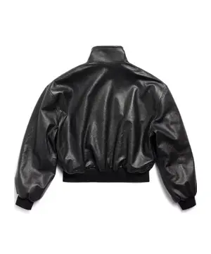 Balenciaga High-neck Leather Jacket