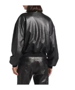 Balenciaga High-neck Leather Jacket