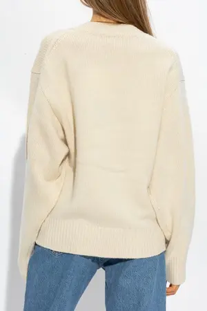 TOTEME Dropped Shoulder V-neck Jumper