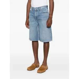 7 For All Mankind Wide Leg Denim Shorts