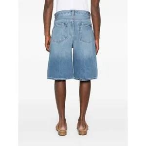 7 For All Mankind Wide Leg Denim Shorts