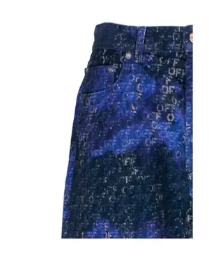 Off-White Logo-jacquard Straight Leg Jeans