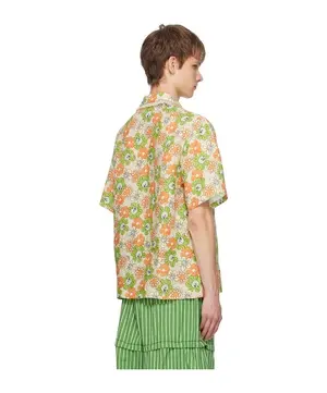 Marni Floral-print Shirt - Nude