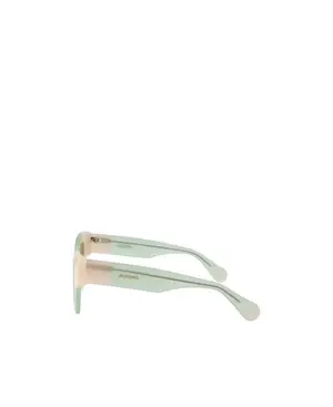 Jacquemus Logo Rectangular Frame Sunglasses - Green