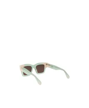Jacquemus Logo Rectangular Frame Sunglasses - Green