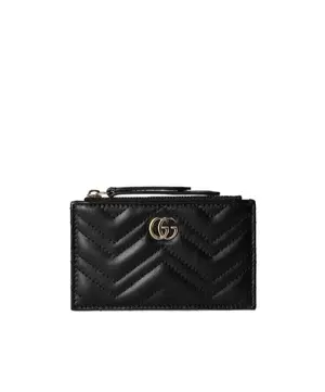 Gucci Gg Marmont Key Pouch - Black