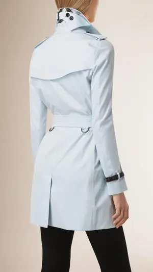 Burberry Double-breasted Trench Coat With Classic Collar