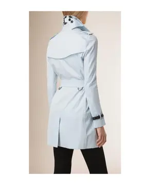 Burberry Double-breasted Trench Coat With Classic Collar