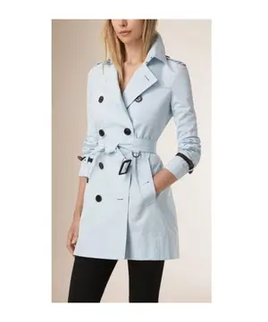 Burberry Double-breasted Trench Coat With Classic Collar