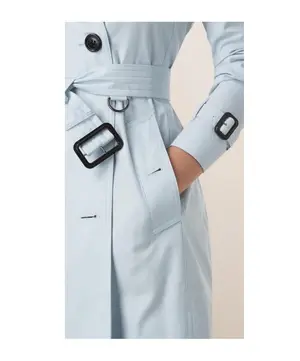 Burberry Double-breasted Trench Coat With Classic Collar