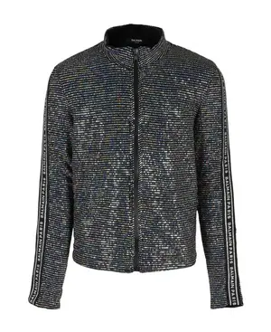 Balmain Embellished Zip-up Coat
