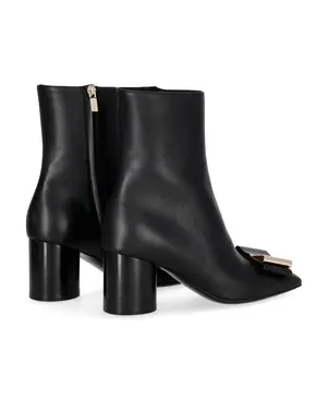FERRAGAMO Ankle Boots With Block Heel And Square Toe